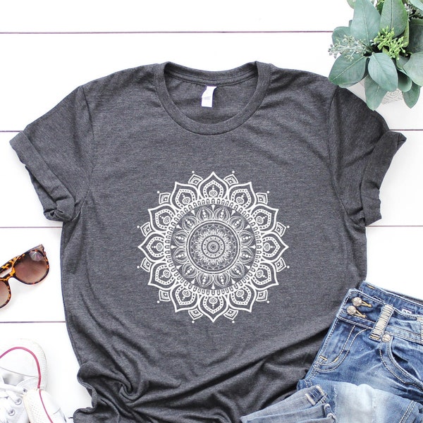 Mandala T Shirt - Etsy