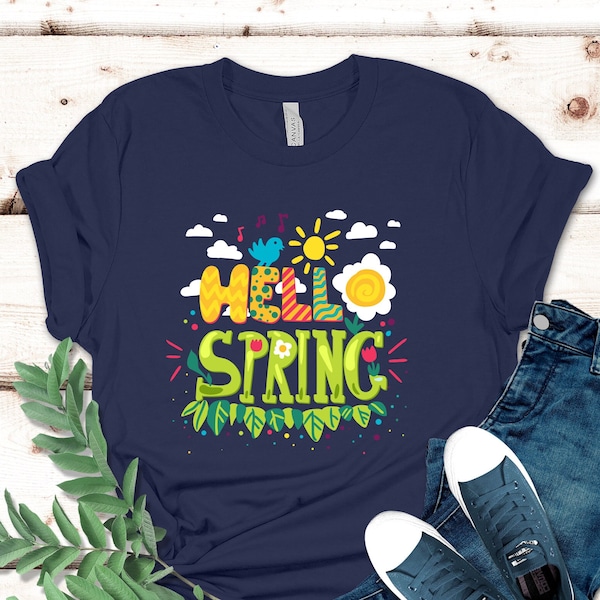 Hello Spring Shirt - Etsy