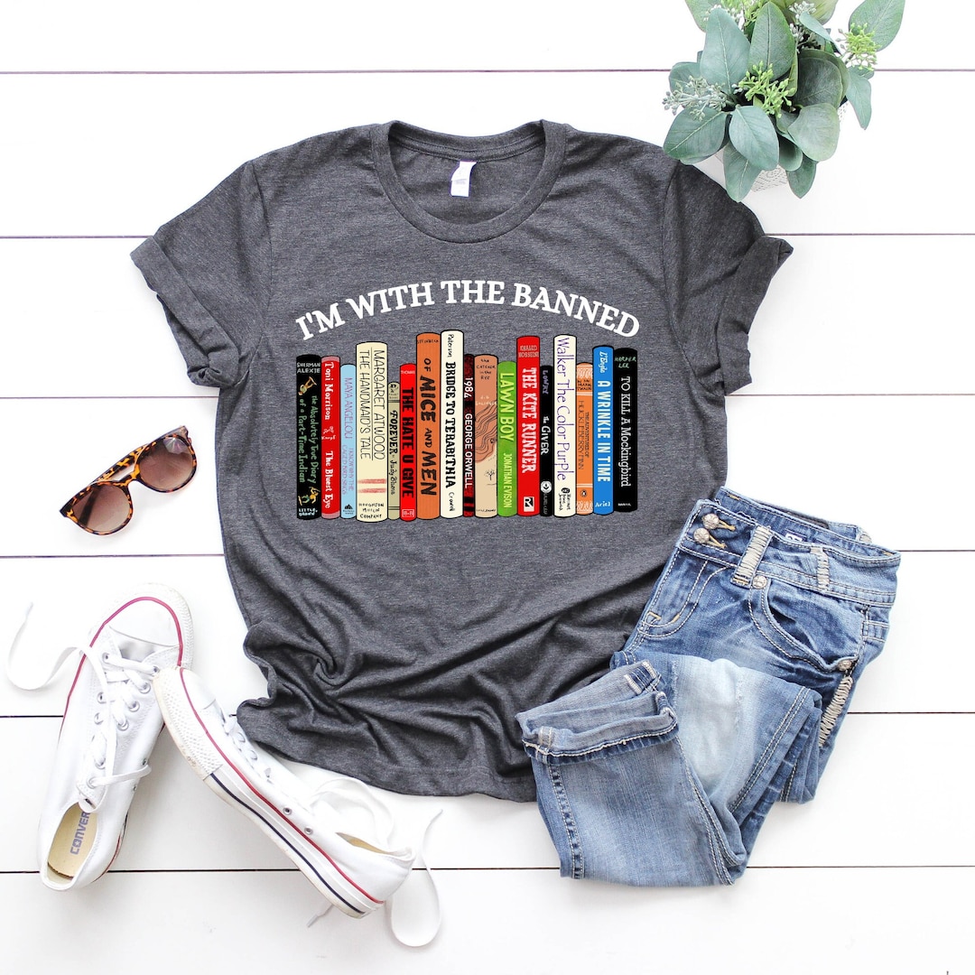 I'm With the Banned, Banned Books Shirt, Banned Books Sweatshirt ...