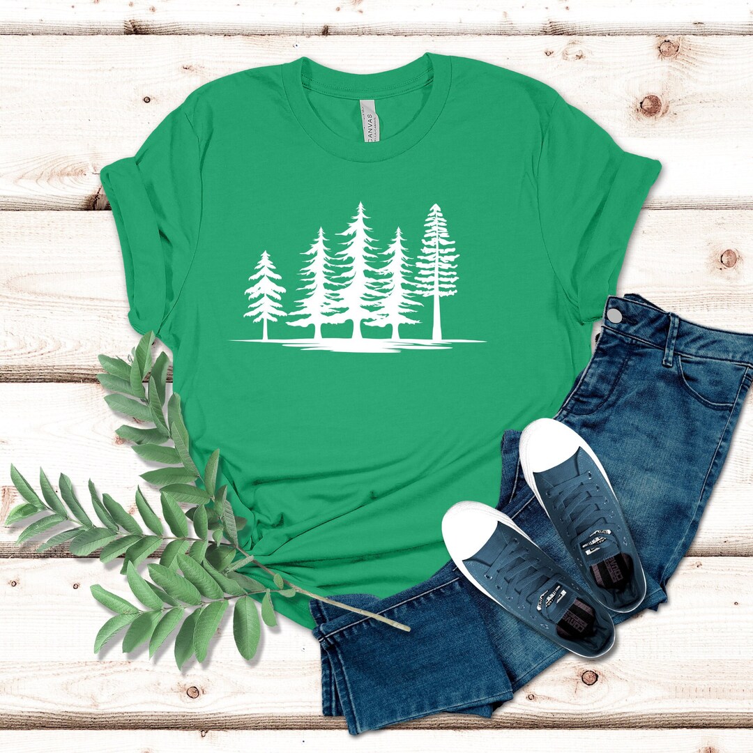 Pine Tree Shirt, Pine Tree Tshirt, Adventure Shirt, Camping Shirt ...