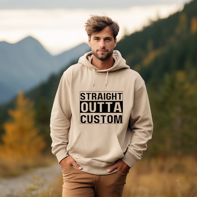 Custom STRAIGHT OUTTA Hoodie, Custom Straight Outta Sweatshirt ...