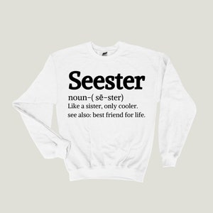 Seester Noun Sweatshirt, Seester Definition Shirt, Gift for Sister ...