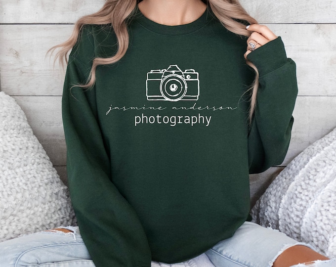 Custom Photographer Sweater, Personalized Photography Name Shirt ...