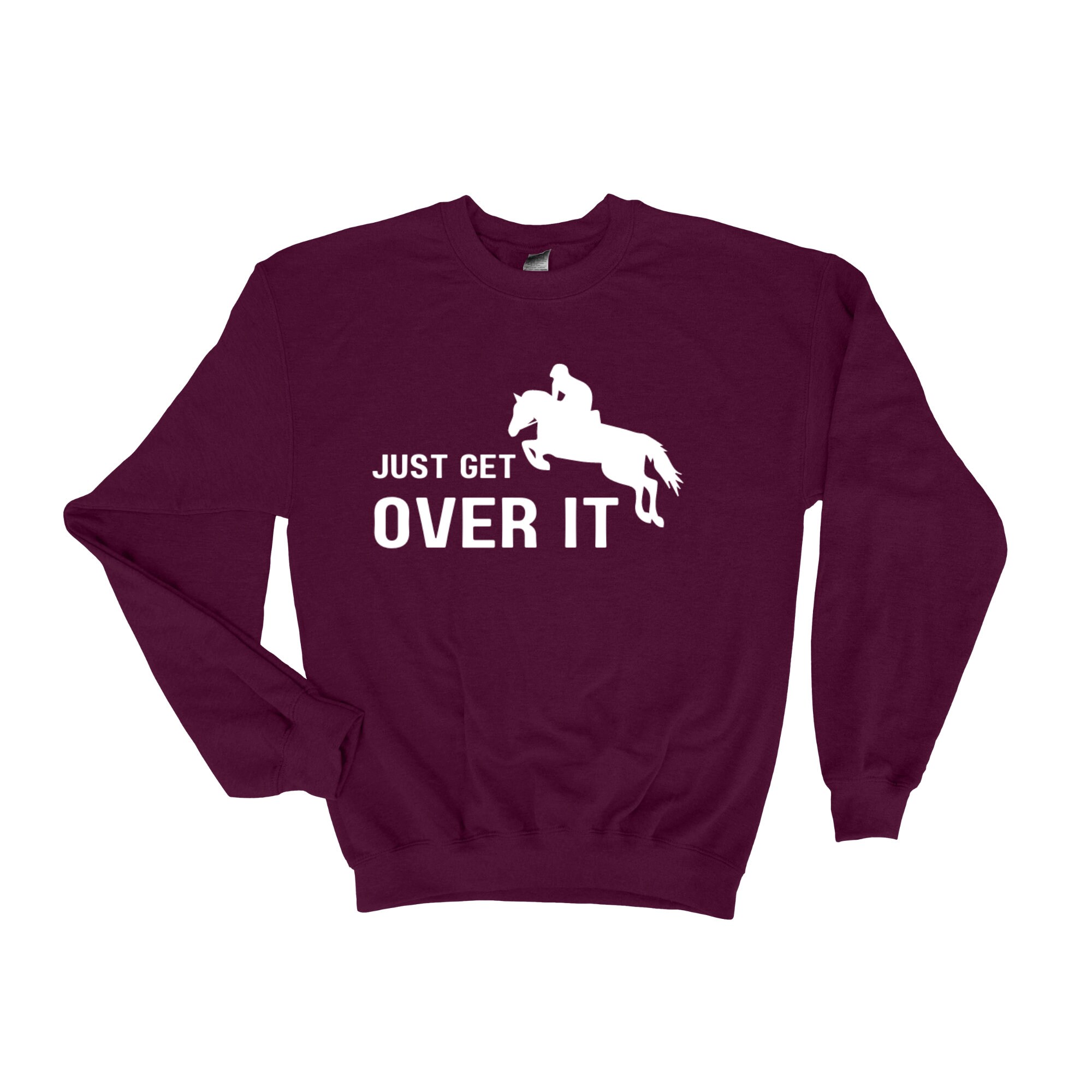 Just Get Over It Shirt, Horse Jumping Tee, Equestrian Shirt, Jockey ...