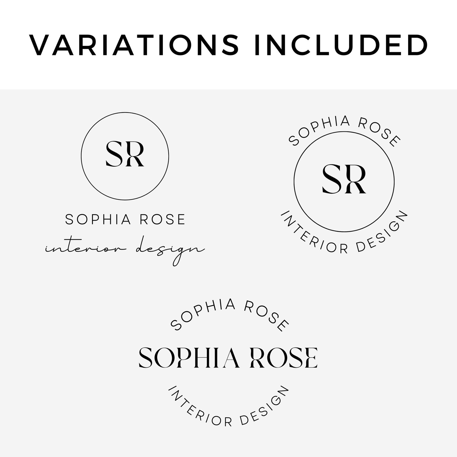 Editable Logo Design DIY Logo Circle Logo Minimal Logo - Etsy