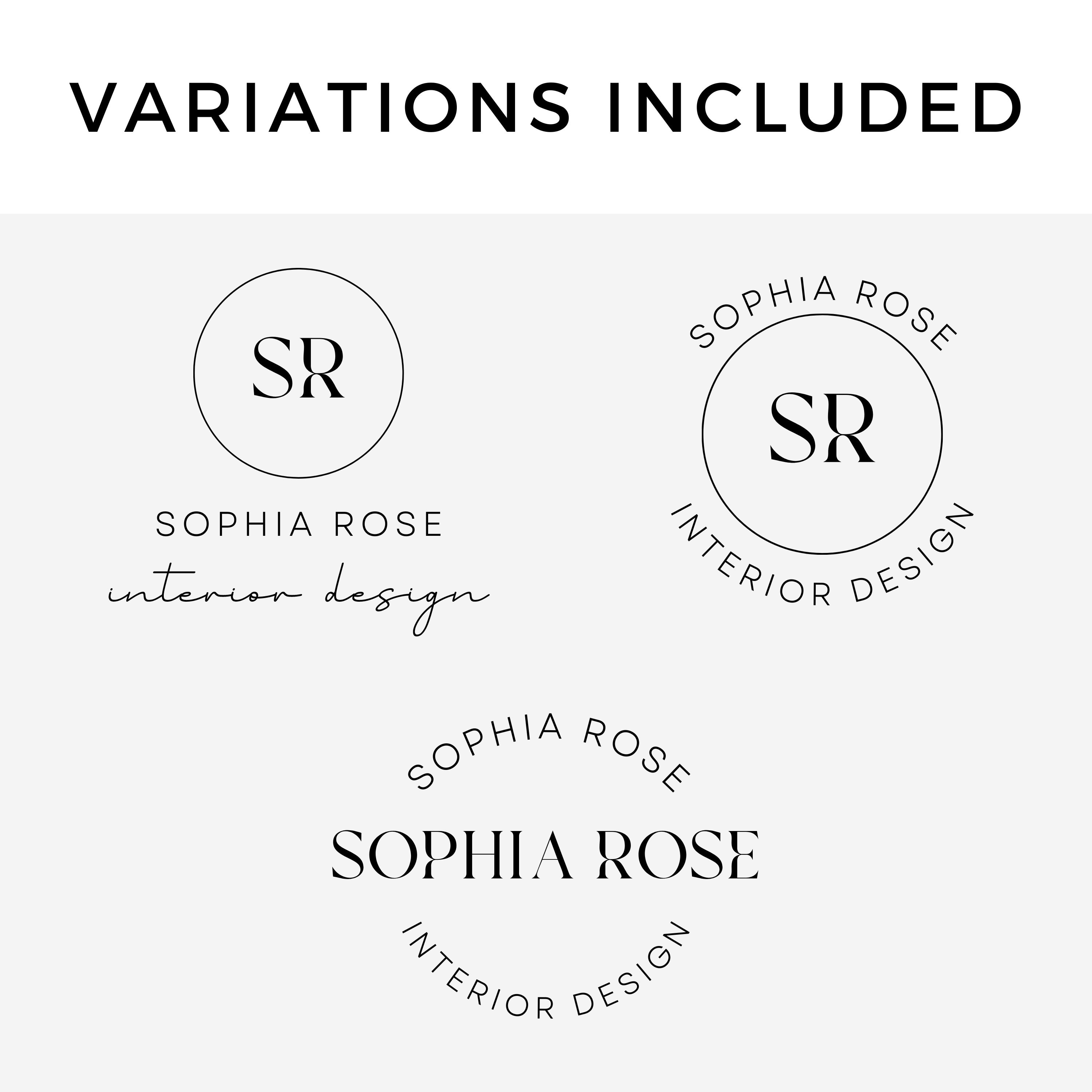 Editable Logo Design DIY Logo Circle Logo Minimal Logo - Etsy