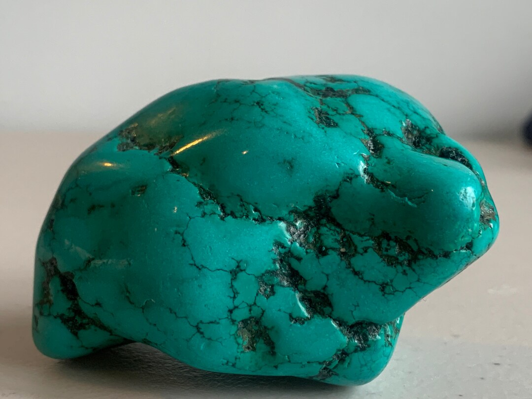 Turquoise Dyed Magnesite Rough Stone From Brazil - Etsy