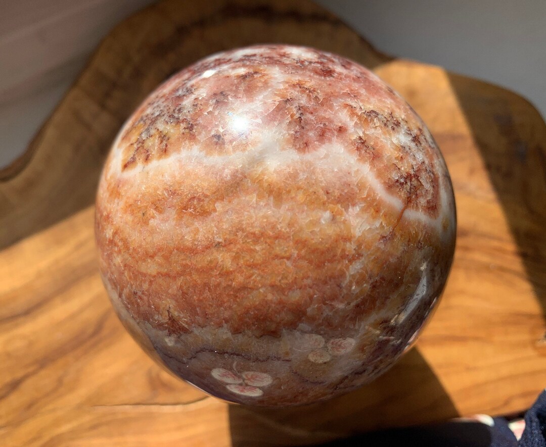 Beautiful Large Dali Jasper, Pork Stone Crystal Sphere, 2.9 Inches - Etsy