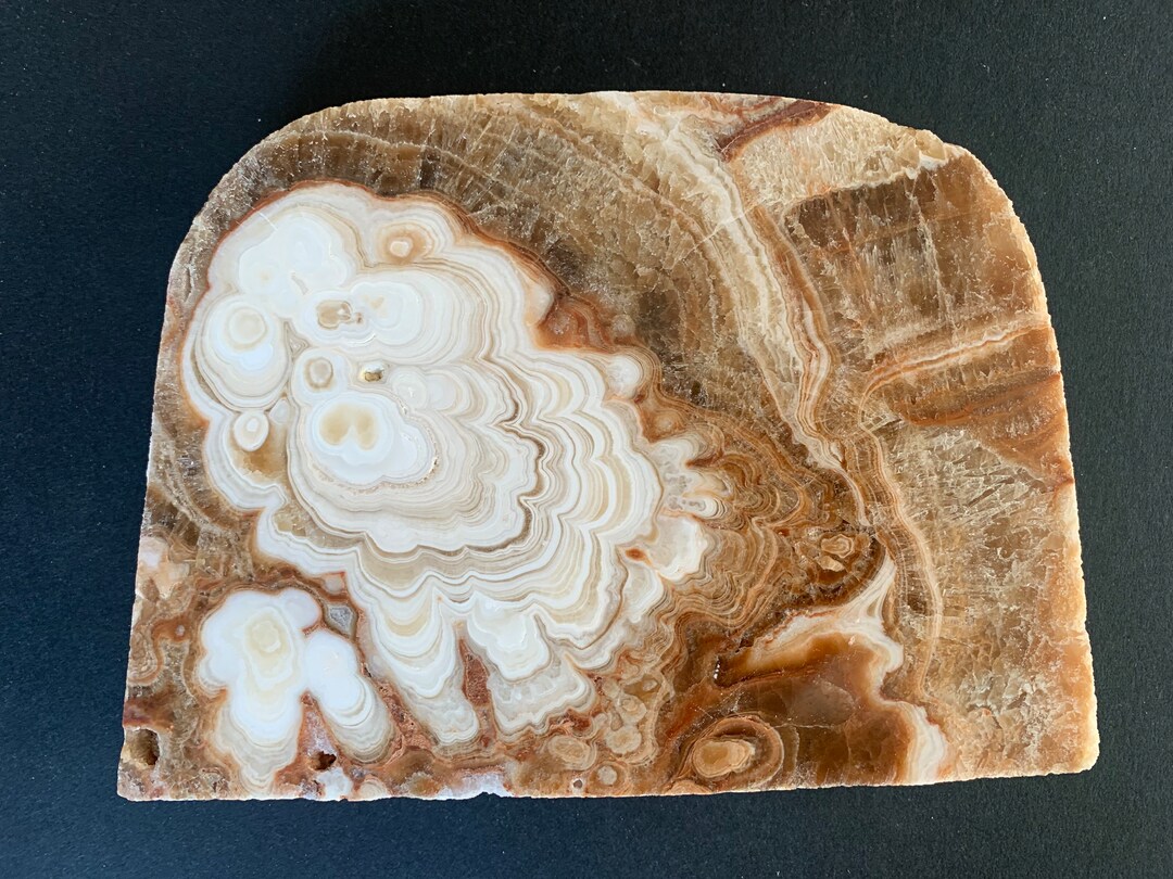 Chunky Banded Chocolate Calcite Slab Root Beer Calcite Slab - Etsy
