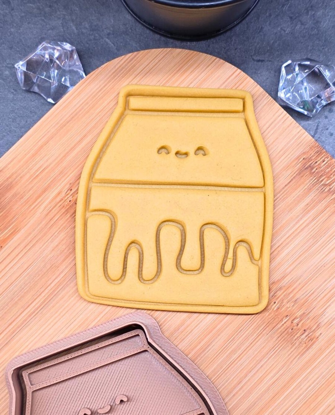 Milk Carton Cookie Cutter and Stamp: Cute Food Biscuit Cutter, Clay ...