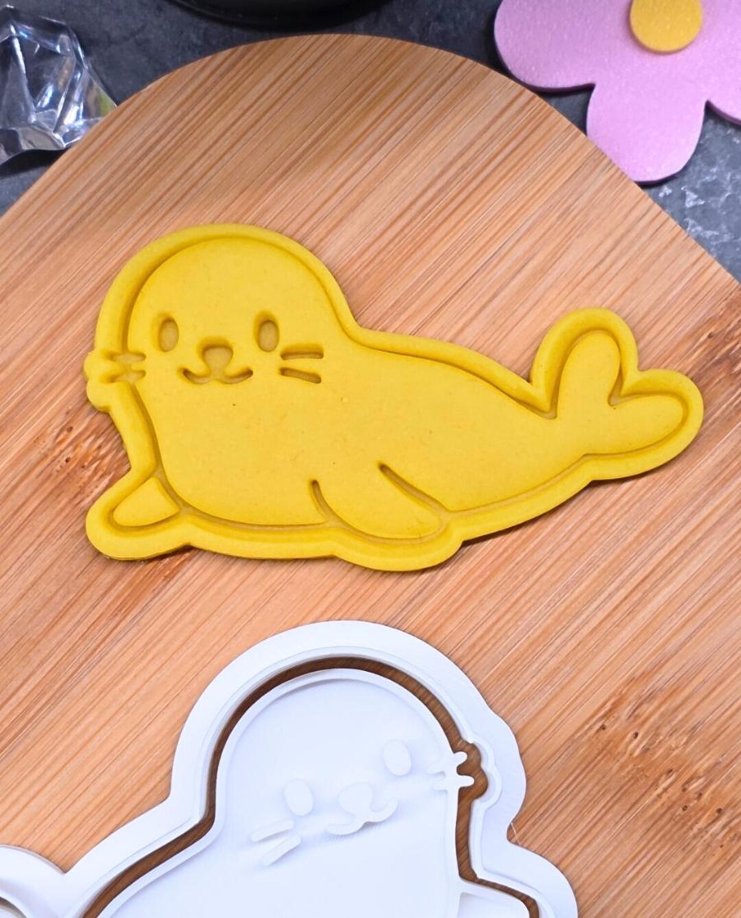 Seal Cookie Biscuit Cutter and Stamp: Marine Mammal Fondant, Marzipan ...