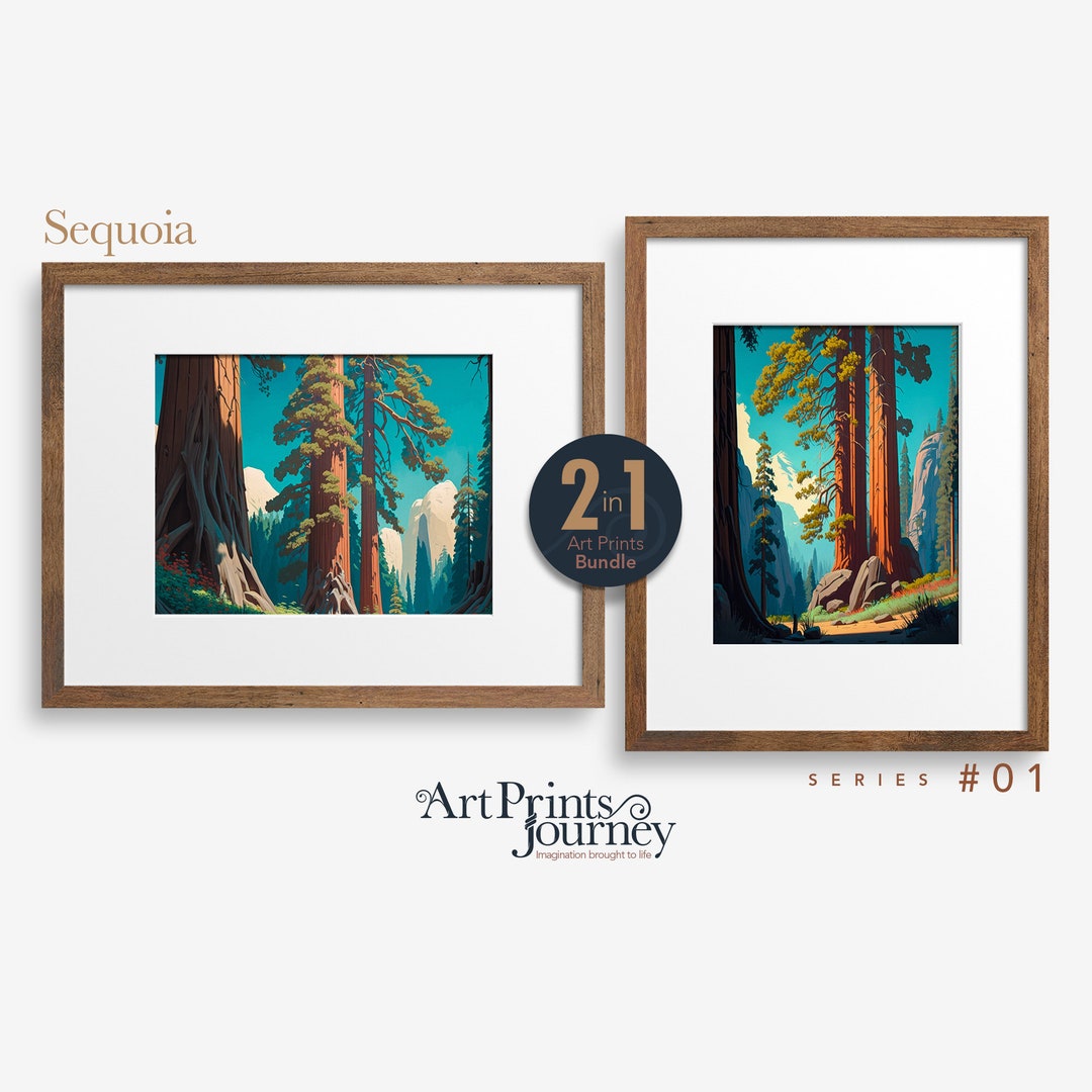 Sequoia National Park Art | Sequoia Travel Wall Art | Wall Art Print ...