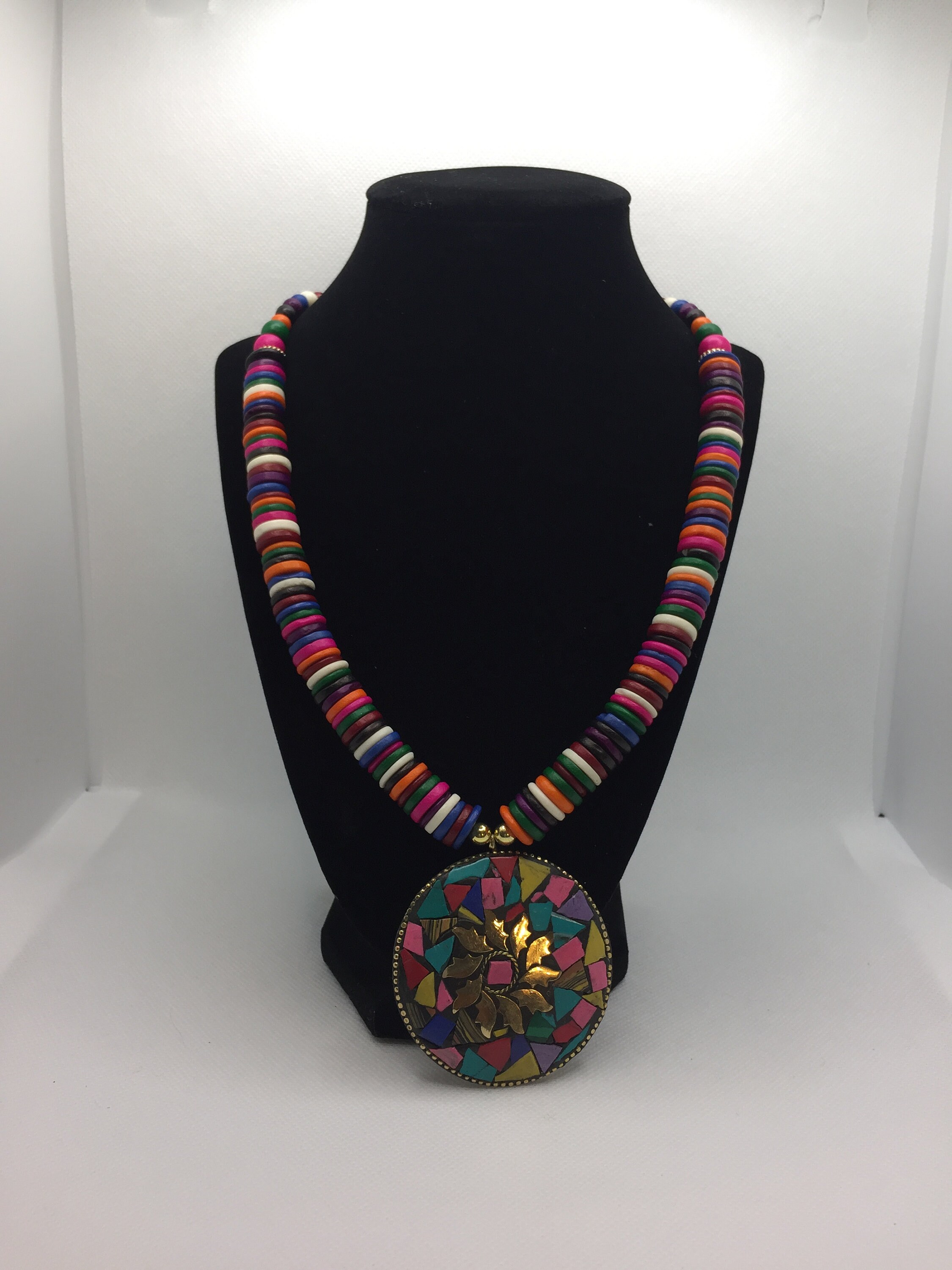 African Inspired Medillian Necklace by Denkays - Etsy