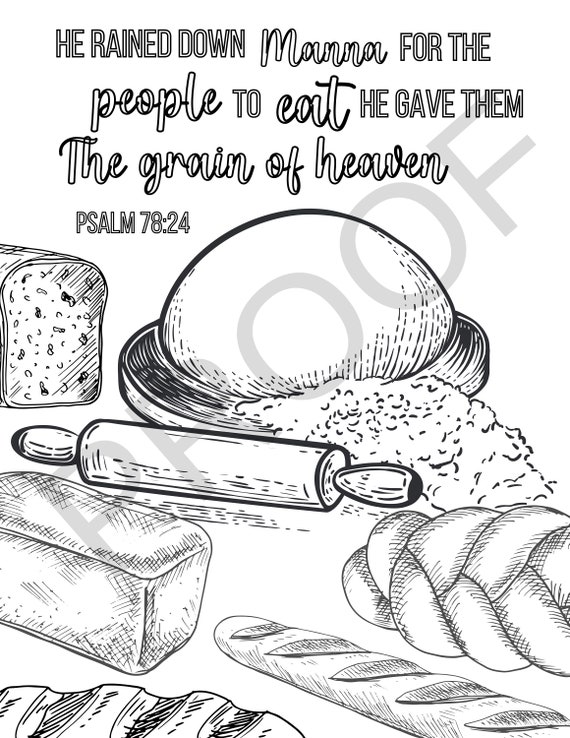 Jesus Is Manna From Heaven Coloring Pages