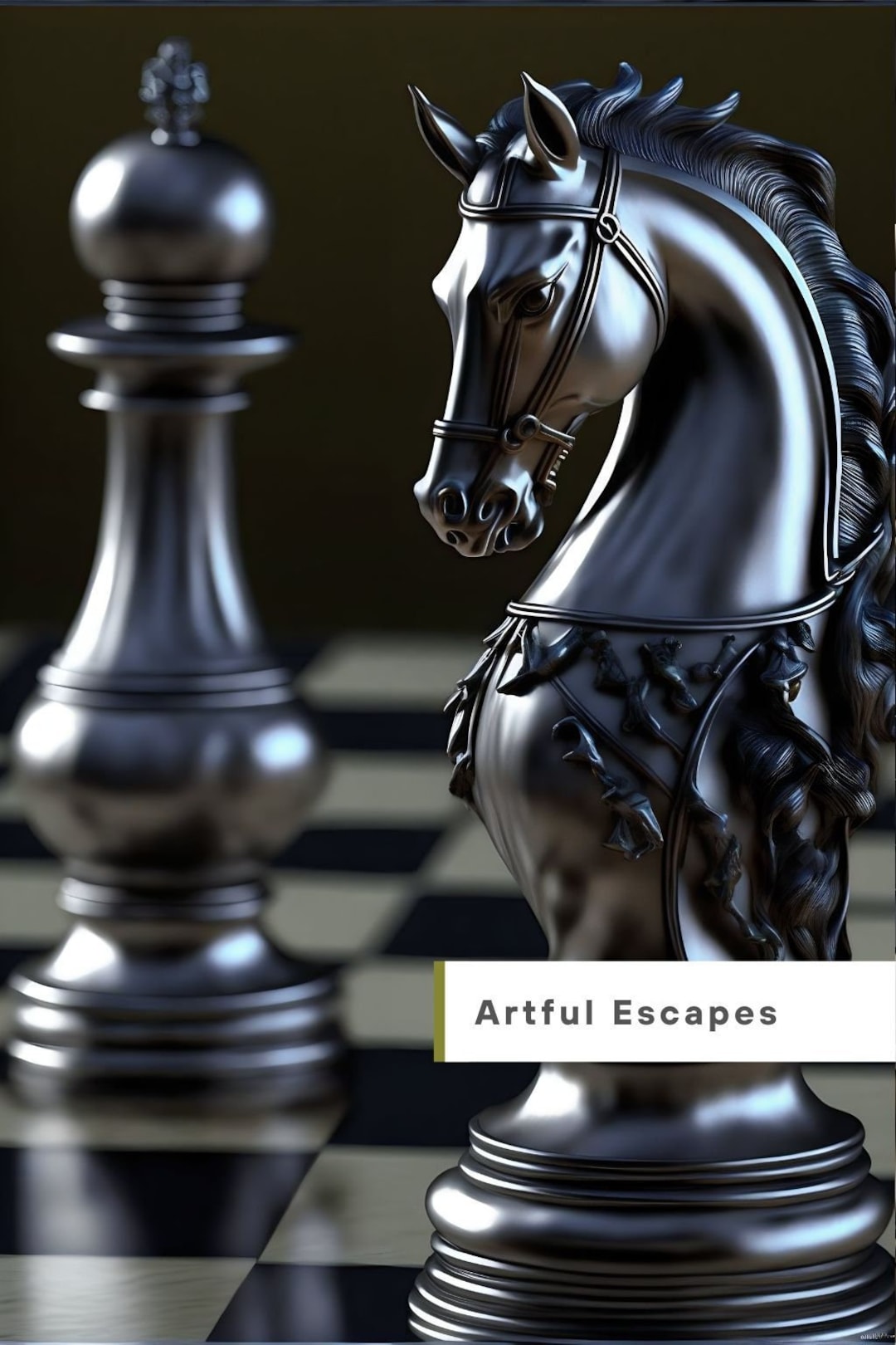 Modern Home Decor Chess Knight Piece Prints Printable Wall - Etsy