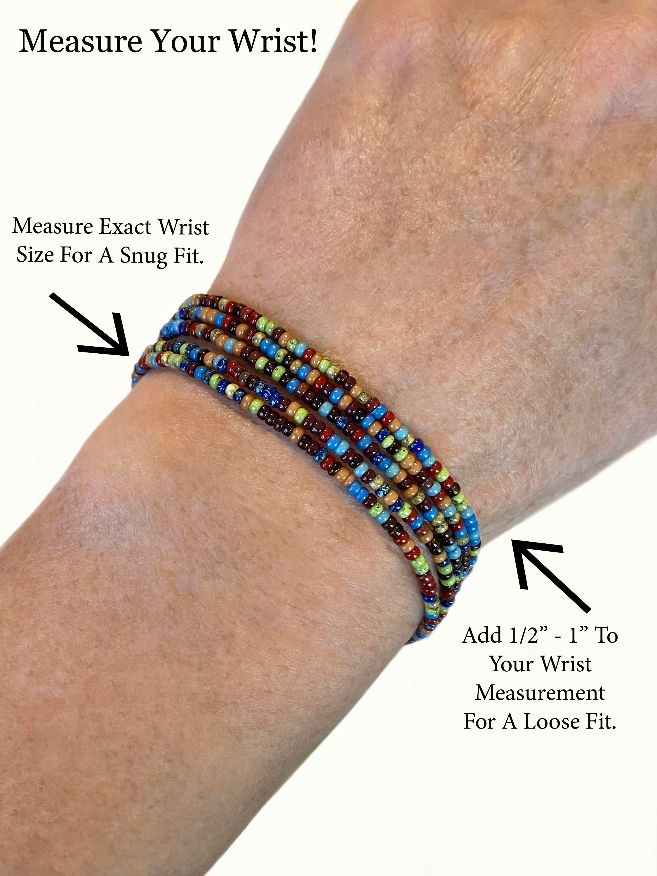 Hot Mess Stackable Mixed Seed Bead Stretch Bracelets - Etsy