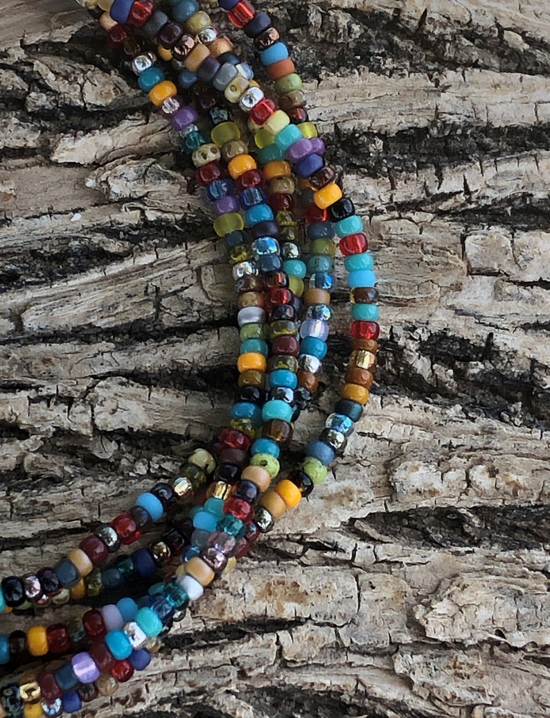 Hot Mess Stackable Mixed Seed Bead Stretch Bracelets - Etsy