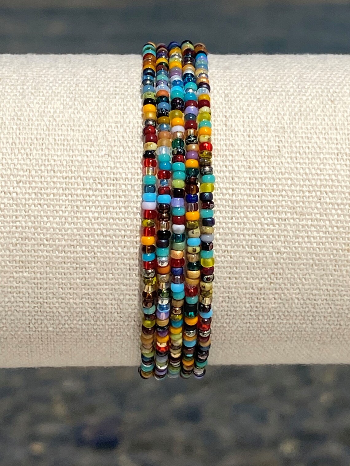 Hot Mess Stackable Mixed Seed Bead Stretch Bracelets - Etsy