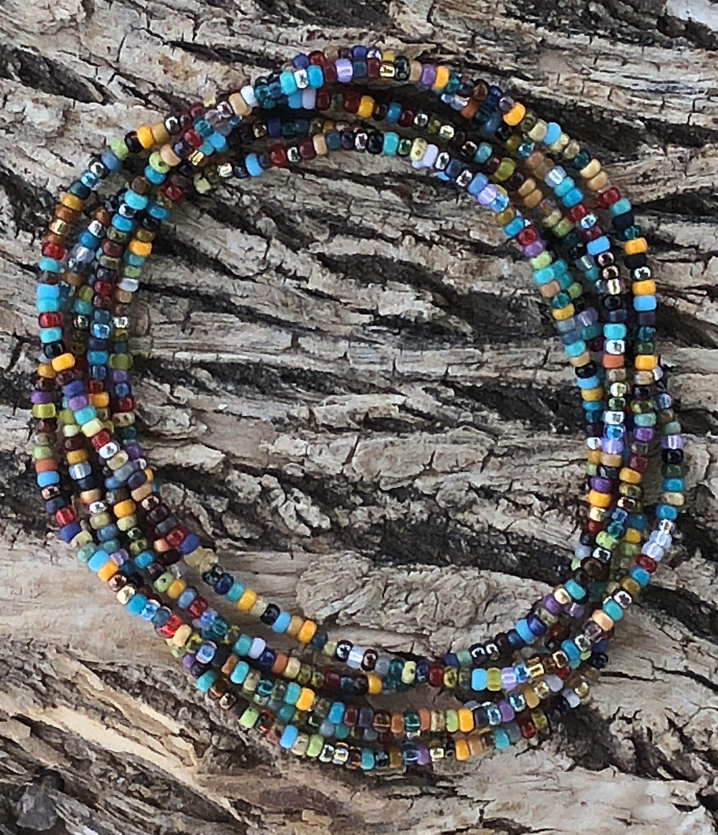 Hot Mess Stackable Mixed Seed Bead Stretch Bracelets - Etsy