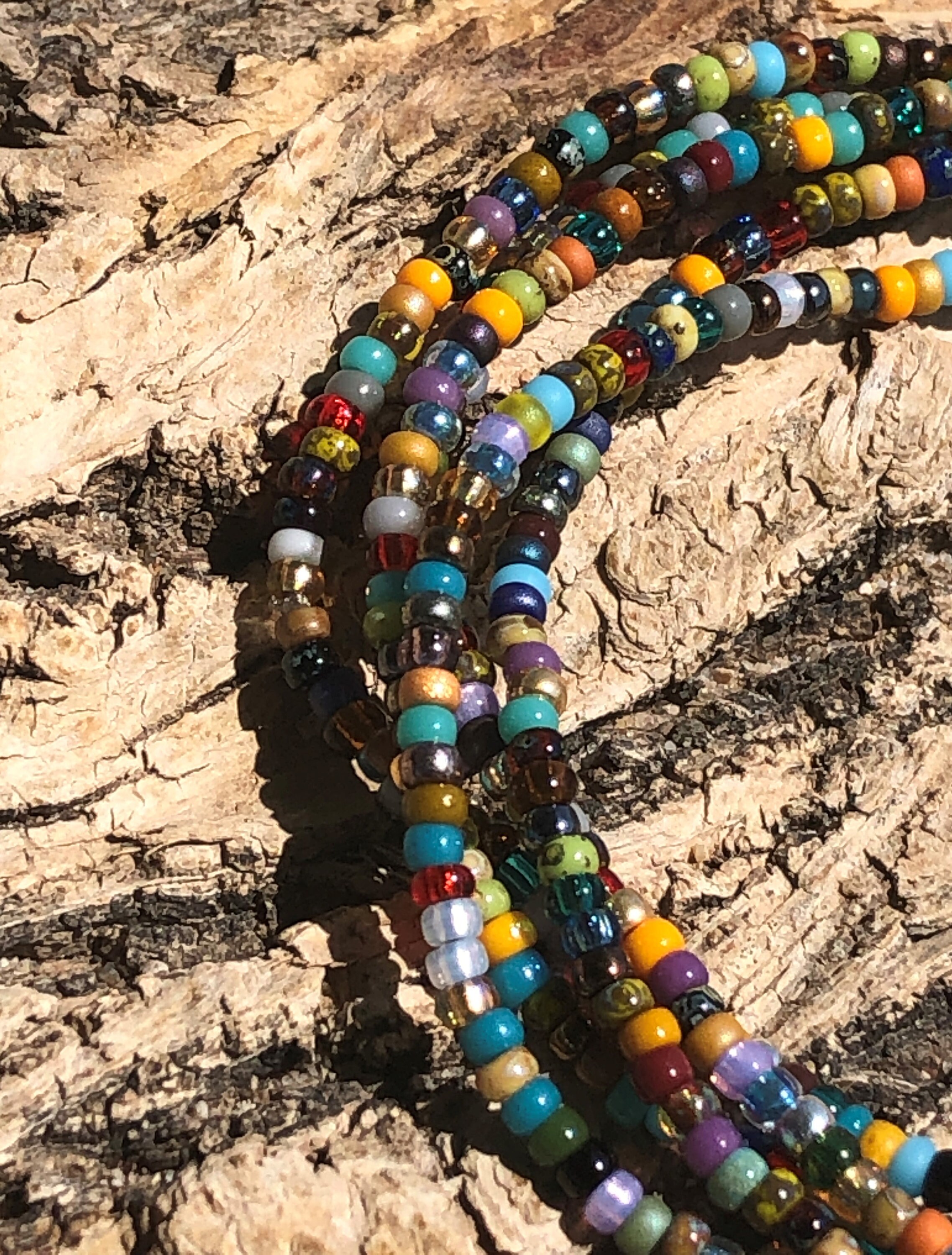 Hot Mess Stackable Mixed Seed Bead Stretch Bracelets - Etsy