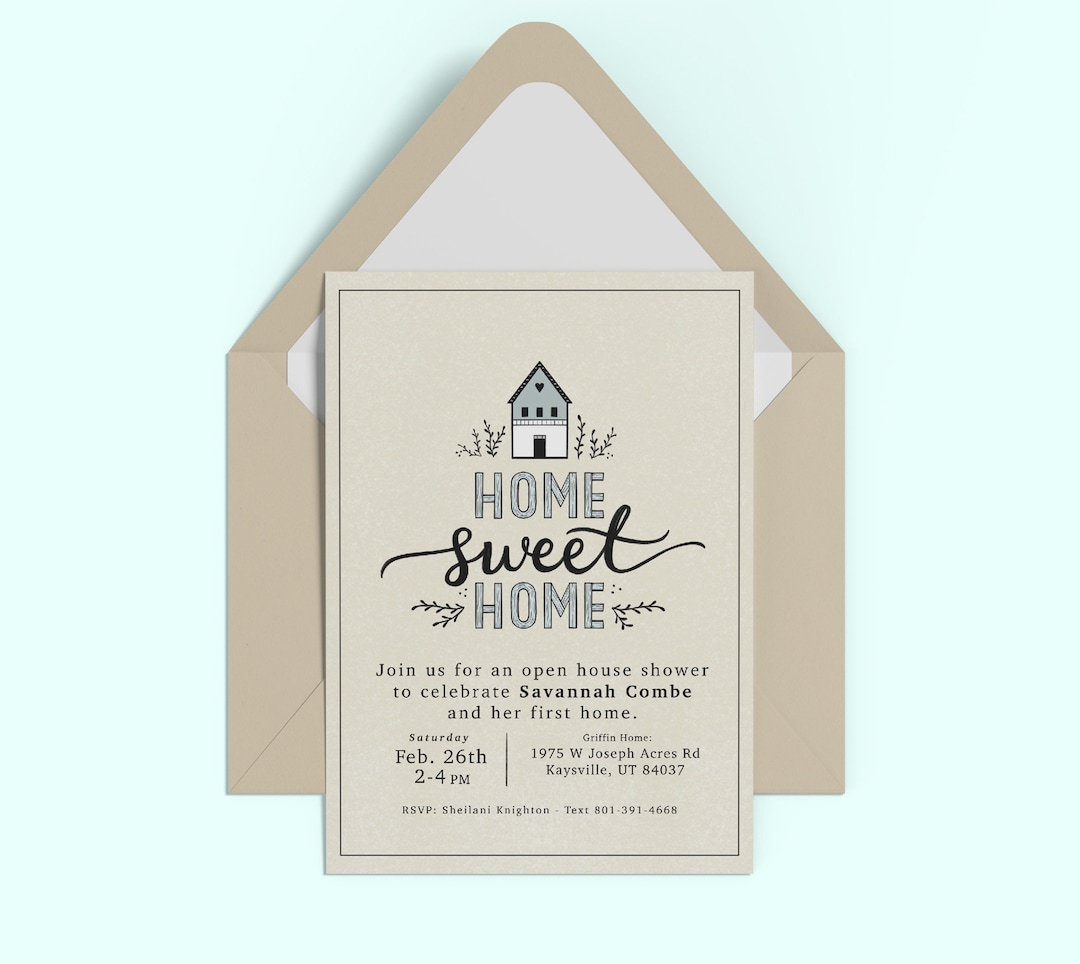 House Warming Party, Invitation, Digital Download 5X7, Invitation ...