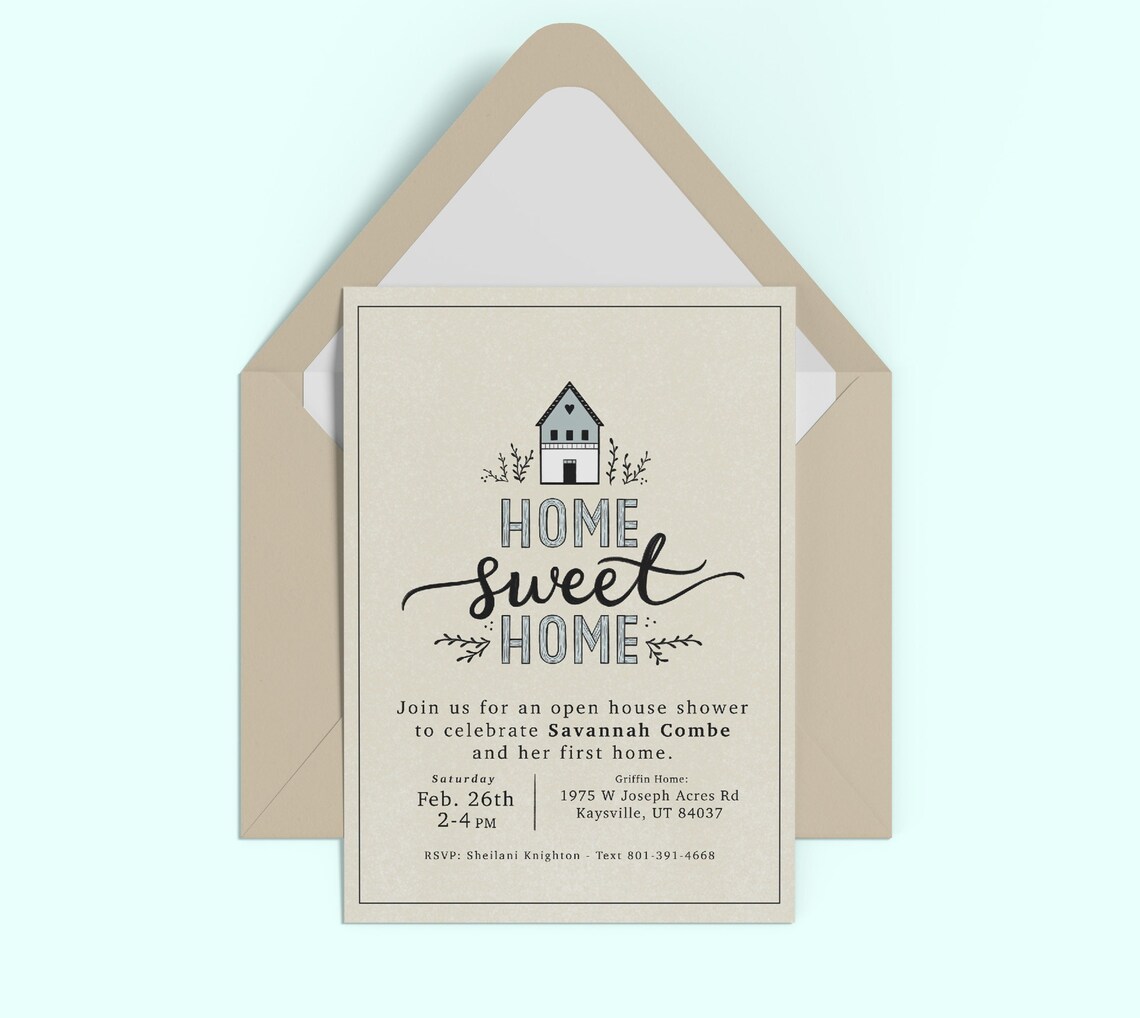 House Warming Party, Invitation, Digital Download 5X7, Invitation ...