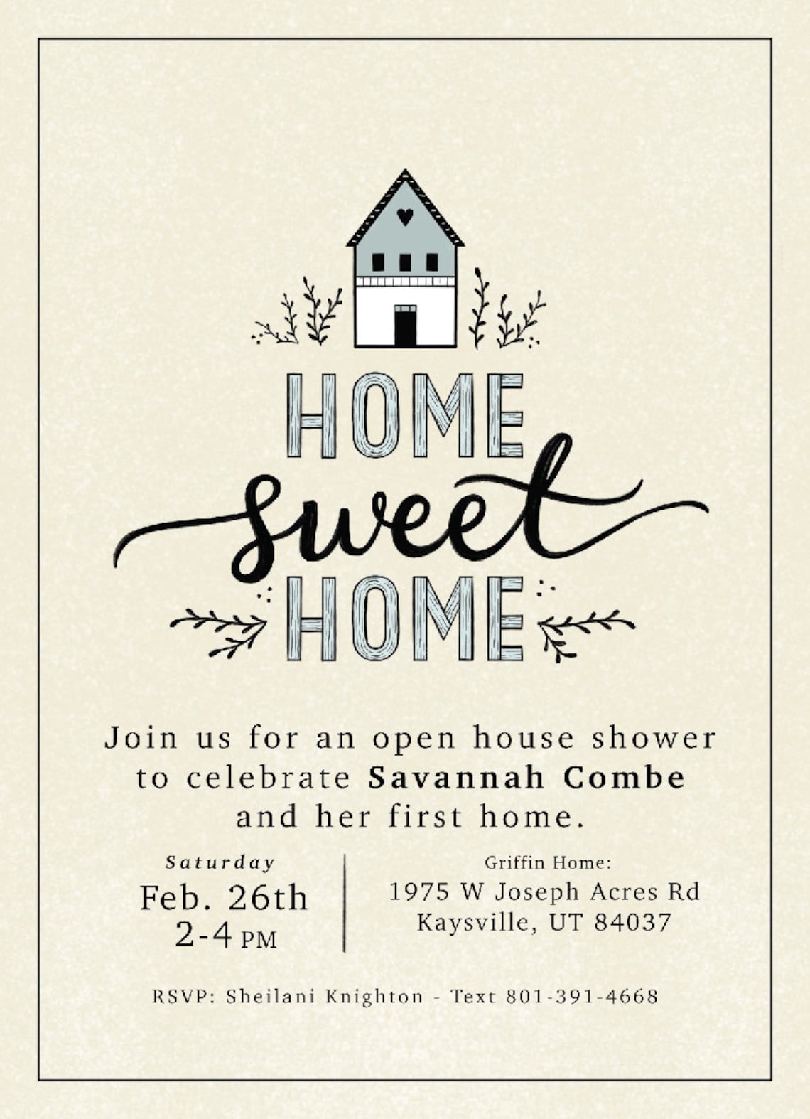 House Warming Party, Invitation, Digital Download 5X7, Invitation ...
