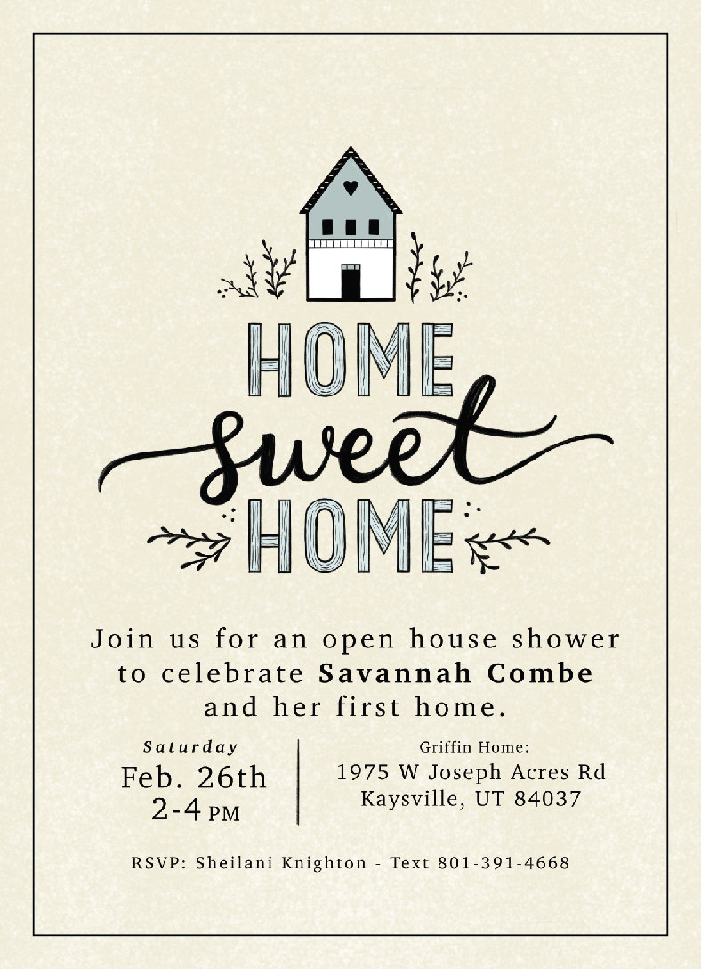House Warming Party, Invitation, Digital Download 5X7, Invitation ...