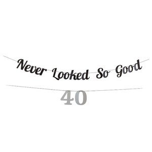 In My Forties Era Banner, 40th Birthday Decoration, 40 Years Old ...