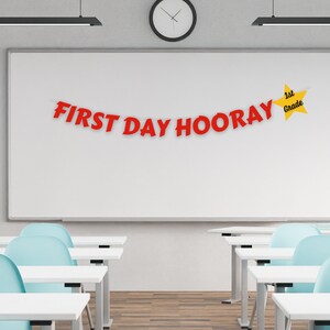 First Day of School Banners, My First Day, Personalized Back to School ...