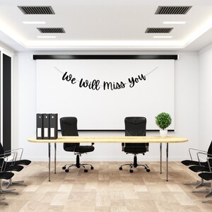 Retirement Banner, We Will Miss You Office Party, Coworker Going Away ...