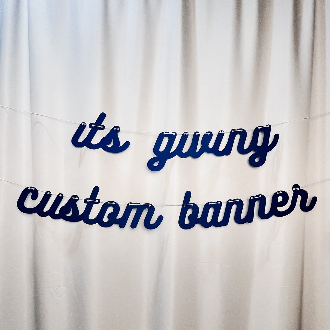 It's Giving Custom Banner, Create Your Own Giving Banner, Personalized ...