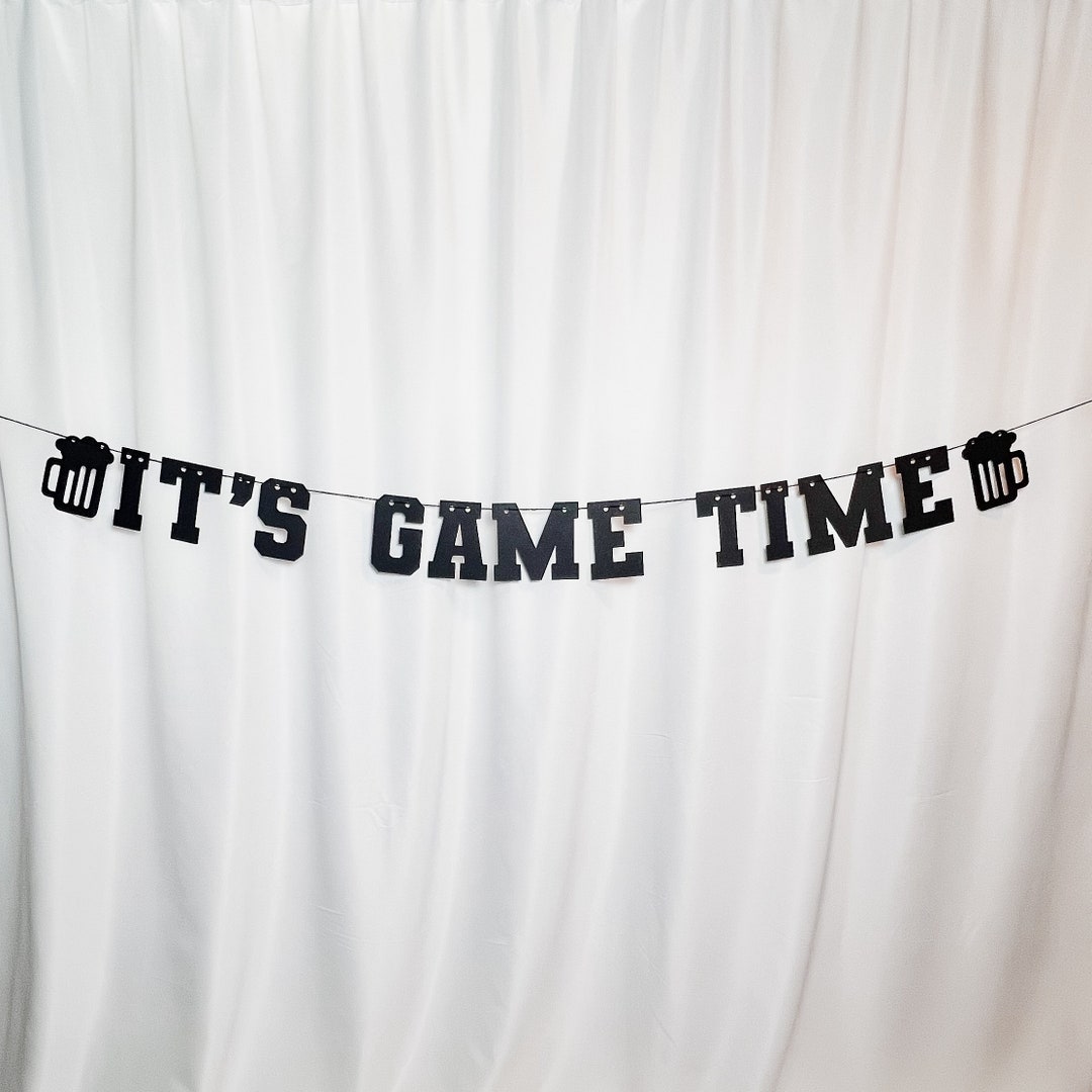 It's Game Time Party Banner, Sports Banner, Super Party Decoration, the ...