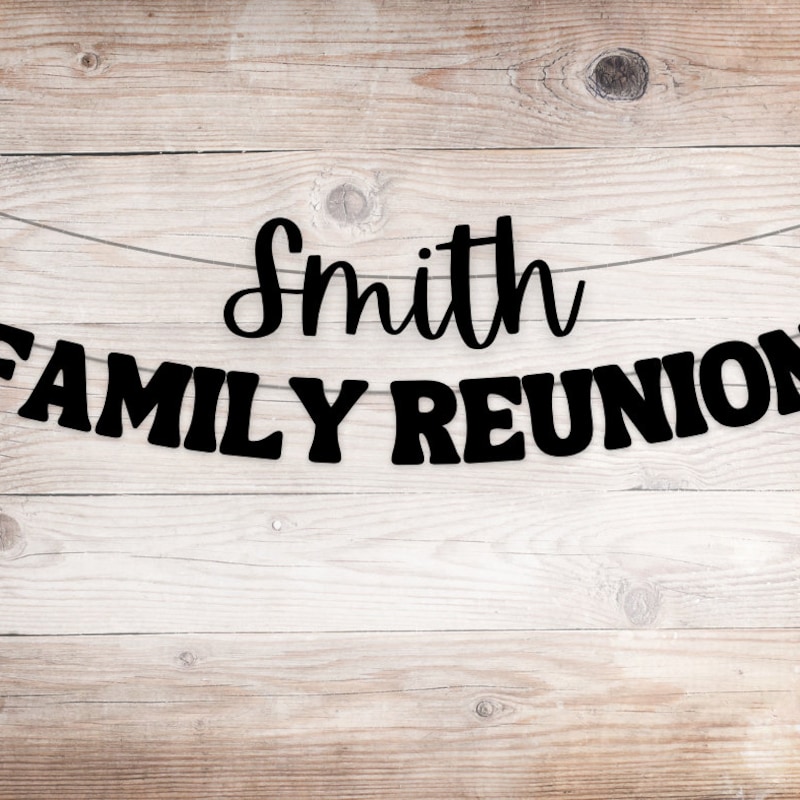 Reunion Banner - Etsy