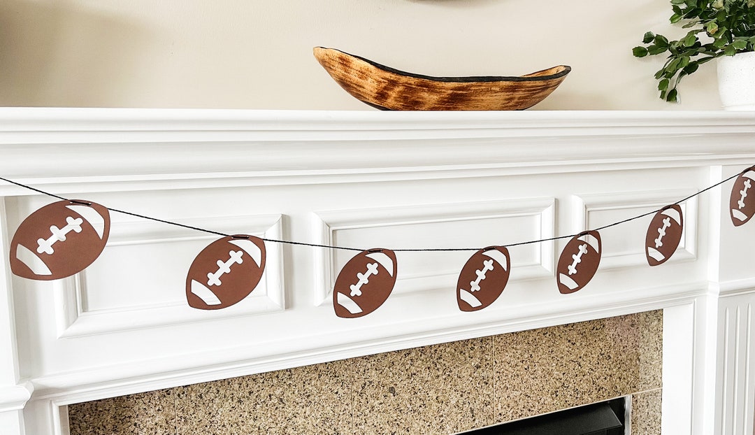 Football Garland Banner, Football Party Decoration, Super Football Sign ...