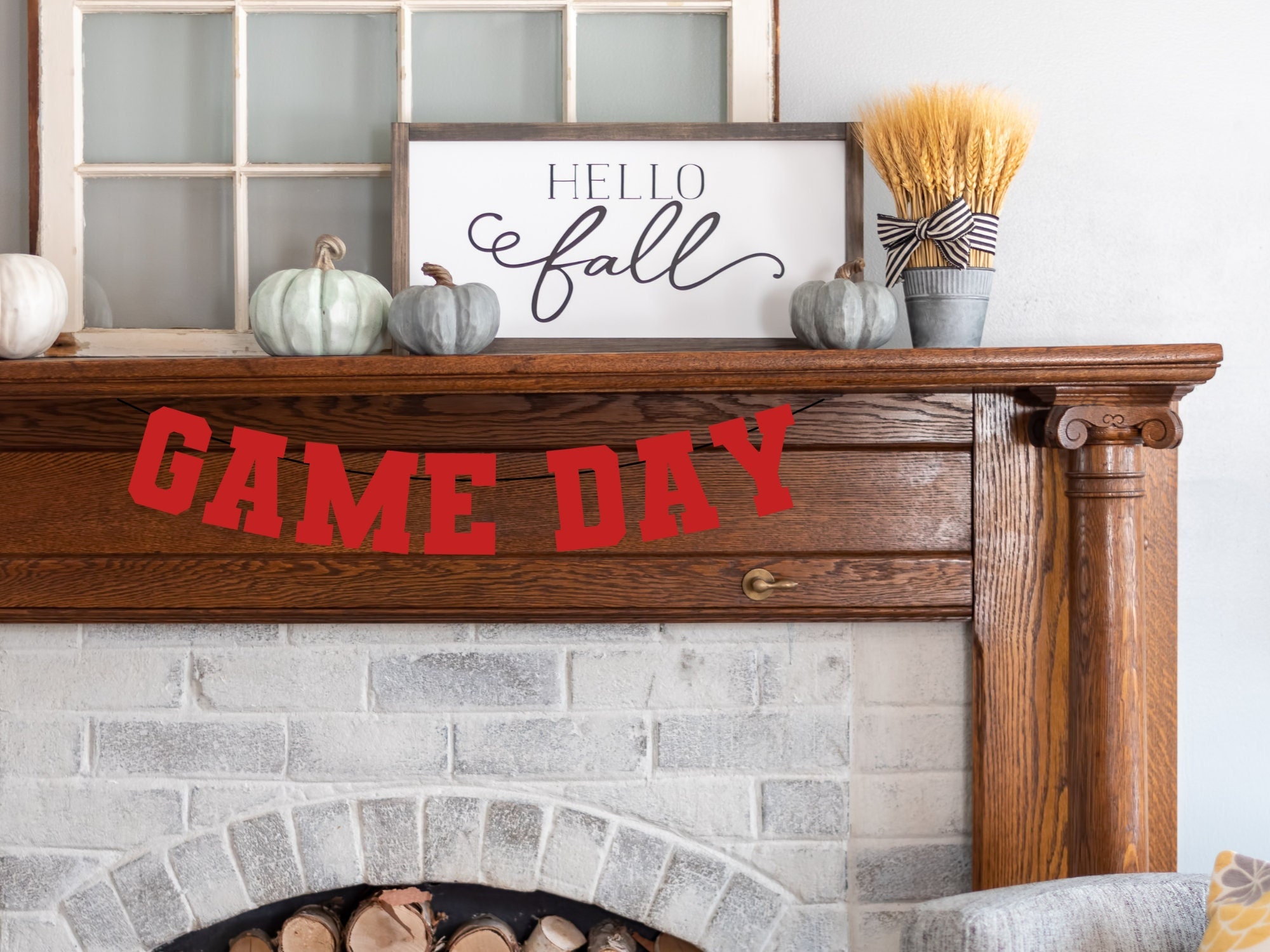 Game Day Banner Sign Football Party Decoration College - Etsy