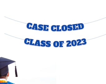 Law School Graduation Party Decorations, Case Closed Balloon Banner ...