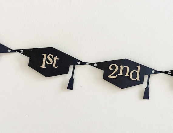 Graduation Cap Hat Photo Milestone Banner Garland Decoration - Etsy