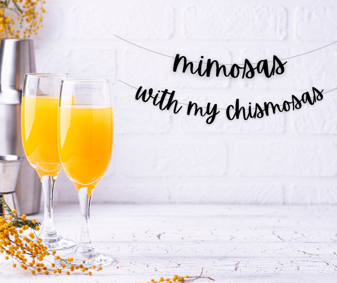 Mimosas With My Chismosas Banner, Girl's Trip Banner, Bachelorette ...