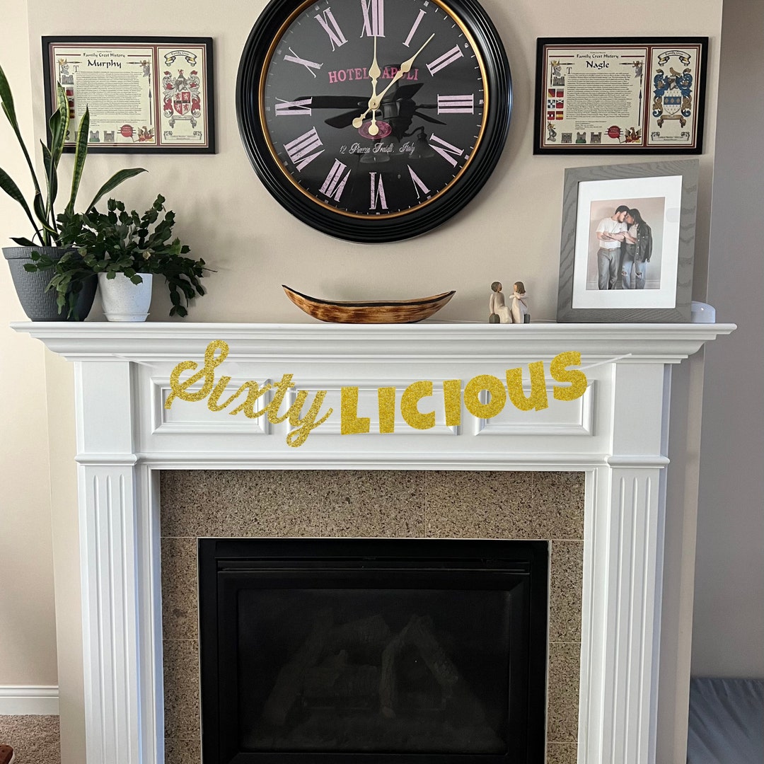 Sixty Licious Birthday Banner, 60th Birthday Decor, Humurous Birthday ...