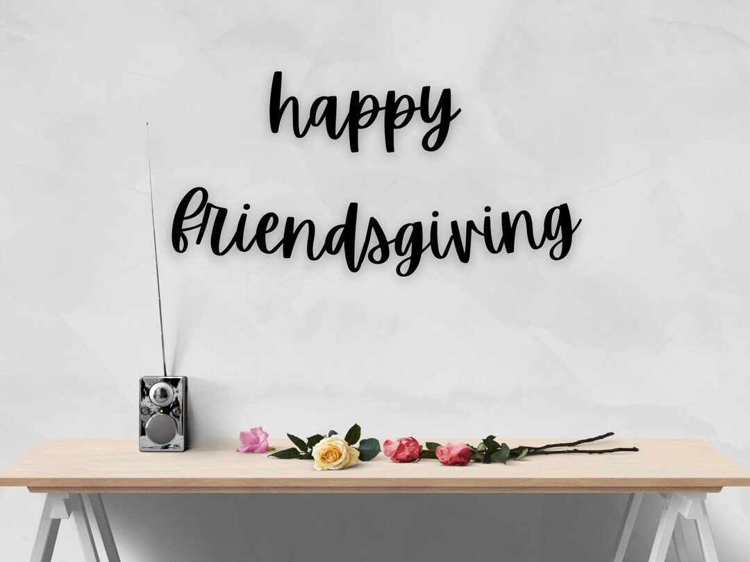 Friendsgiving Thanksgiving Banner , Friendsgiving Sign , Thanksgiving ...
