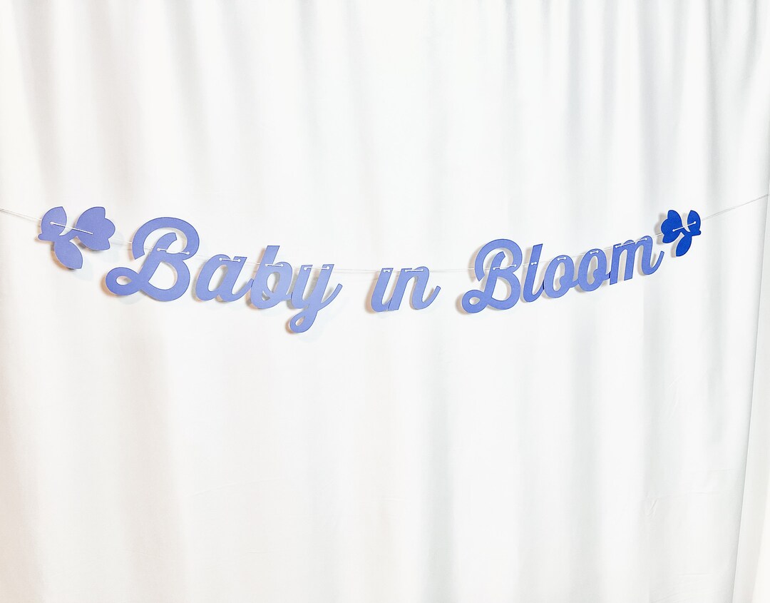 Baby in Bloom Banner, Baby Shower Decoration, Spring Baby Shower ...