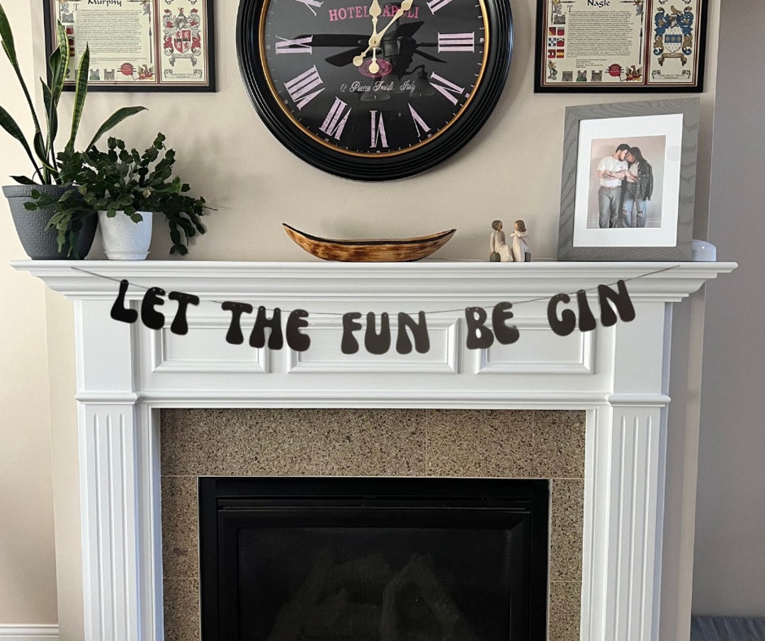Let the Fun Be Gin Party Banner: Adult 21st Birthday Decor - Etsy