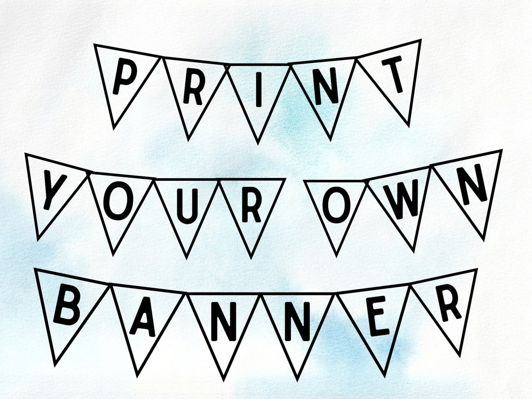 Custom Printable Banner, Digital Download for Your Next Party, Custom ...