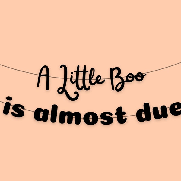 A Little Boo is Almost Due - Etsy