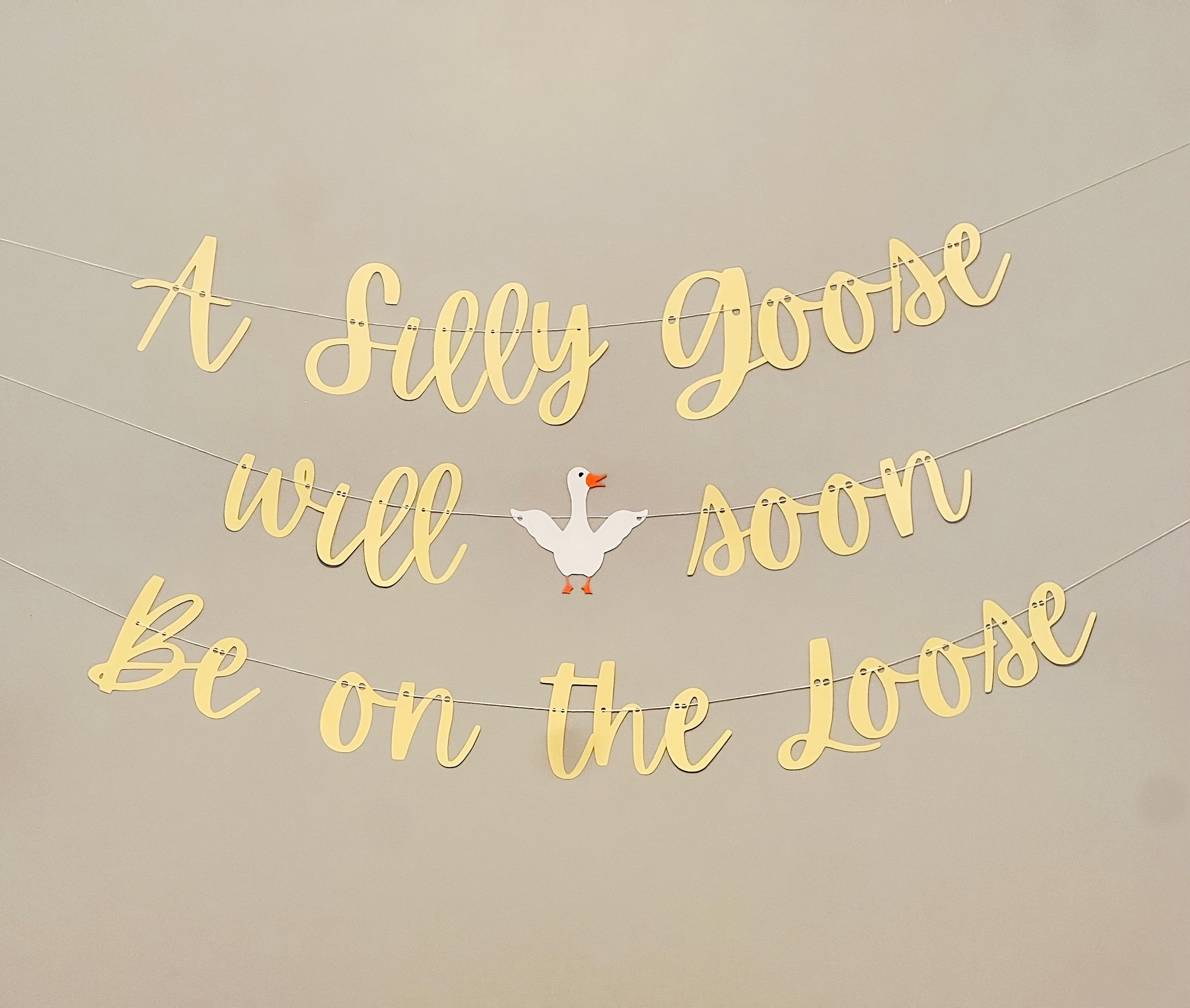 Silly Goose Baby Shower Banner: Photo Backdrop Decoration - Etsy