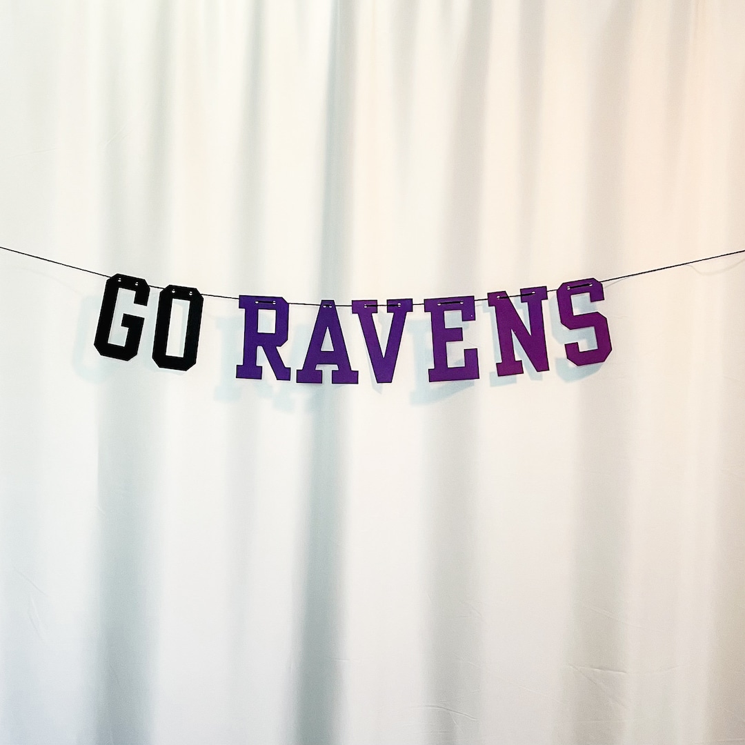 Go Ravens Banner, Ravens Fans Football Decoration, Jackson Tweet Banner ...