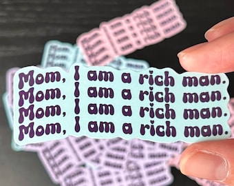 I Am A Rich Man Sticker - Etsy