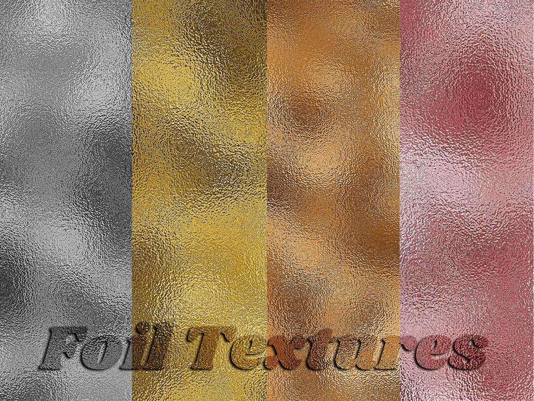 Metallic Foil Digital Papers & Textures, Patters for Photoshop ...