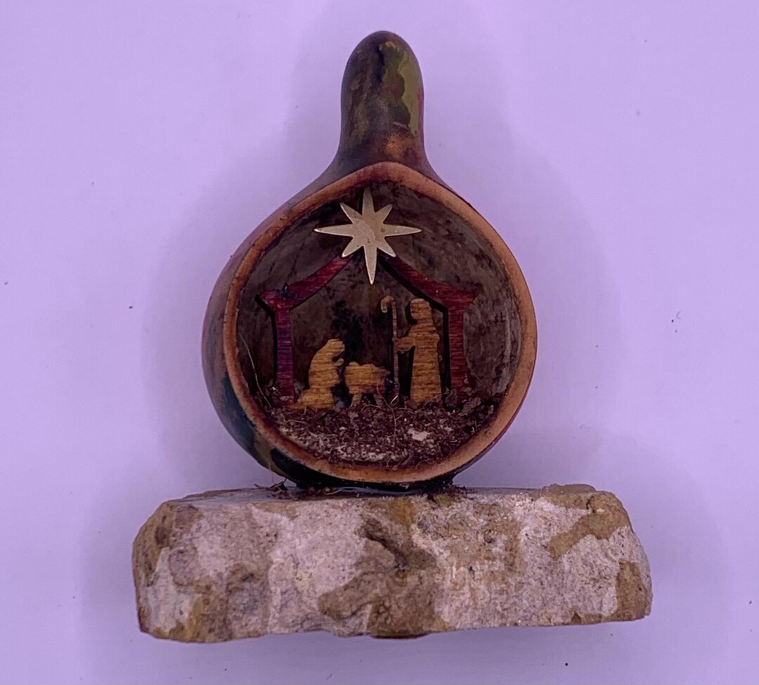 Handmade Gourd Nativity - Etsy